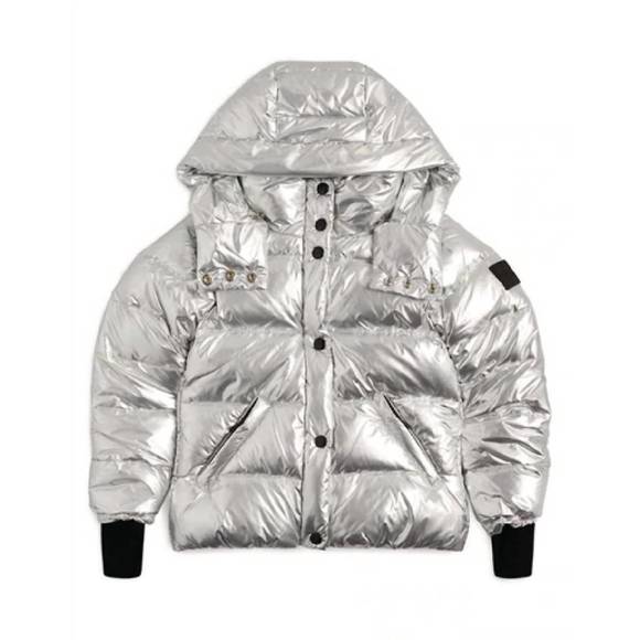 SAM. | Jackets & Coats | New Sam Girls Shimmer Elsa Jacket In Gunmetal ...